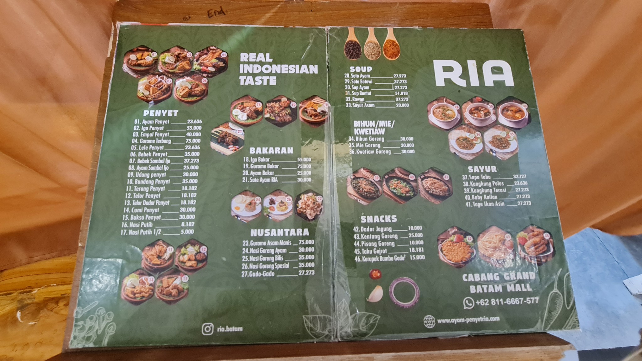 Ayam Penyet Ria Grand Batam Mall