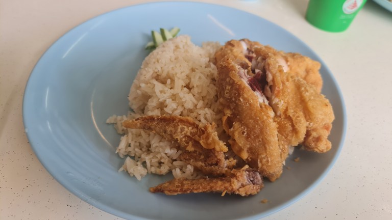 Victor Famous Fried Chicken Wing Rice and Hainanese Chicken Rice